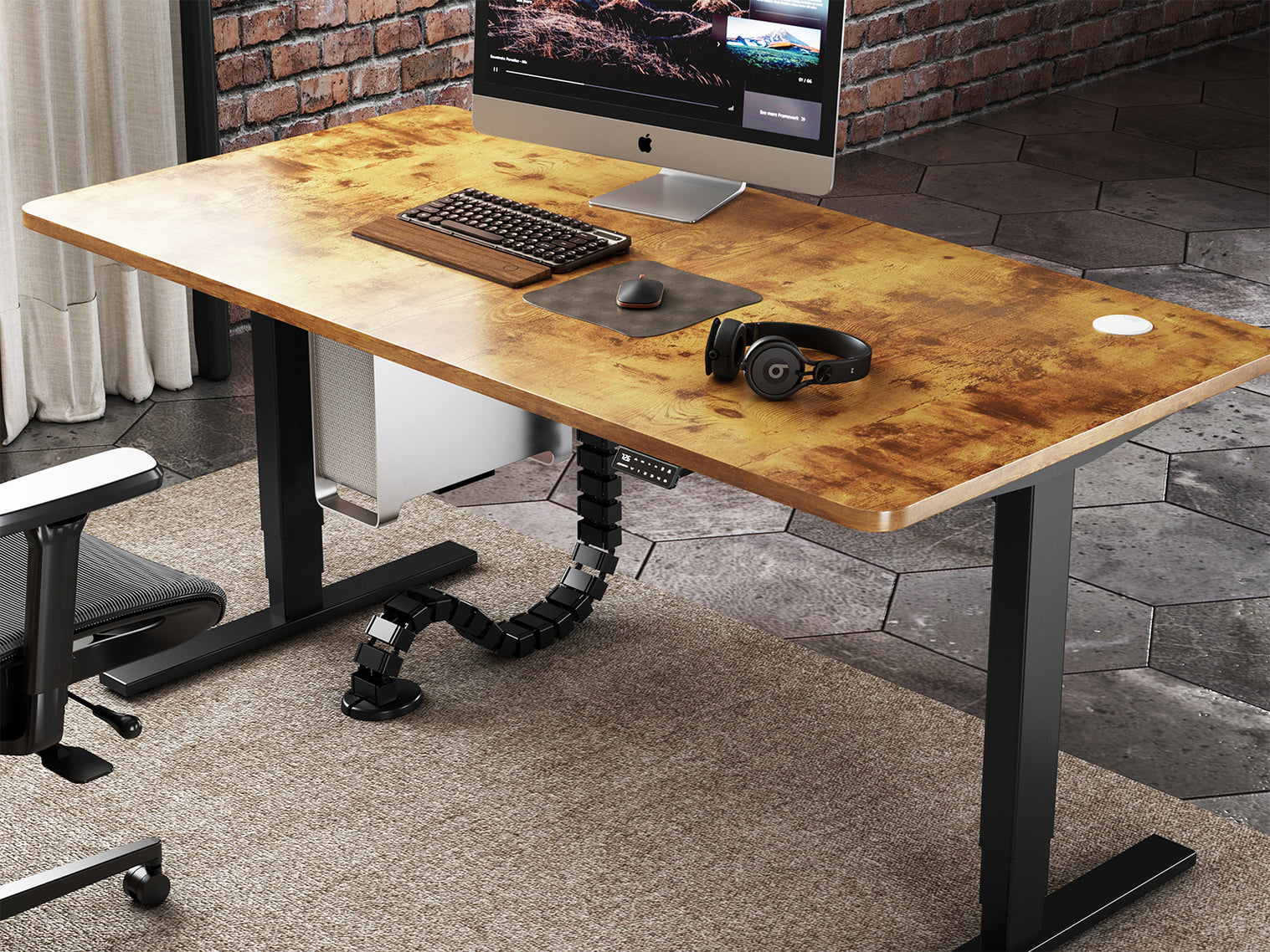 Maidesite T2 Pro Plus - Electric Height Adjustable Standing Desk Frame ...
