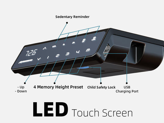 Maidesite TH2 Plus Art/EL2 Plus Art - Electric Standing Desk Height Ad ...